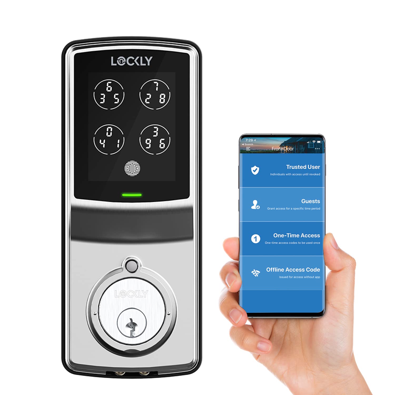 Buy 'Lockly Model 7S, Bluetooth Smart Door Lock, Keyless Entry Doory ...