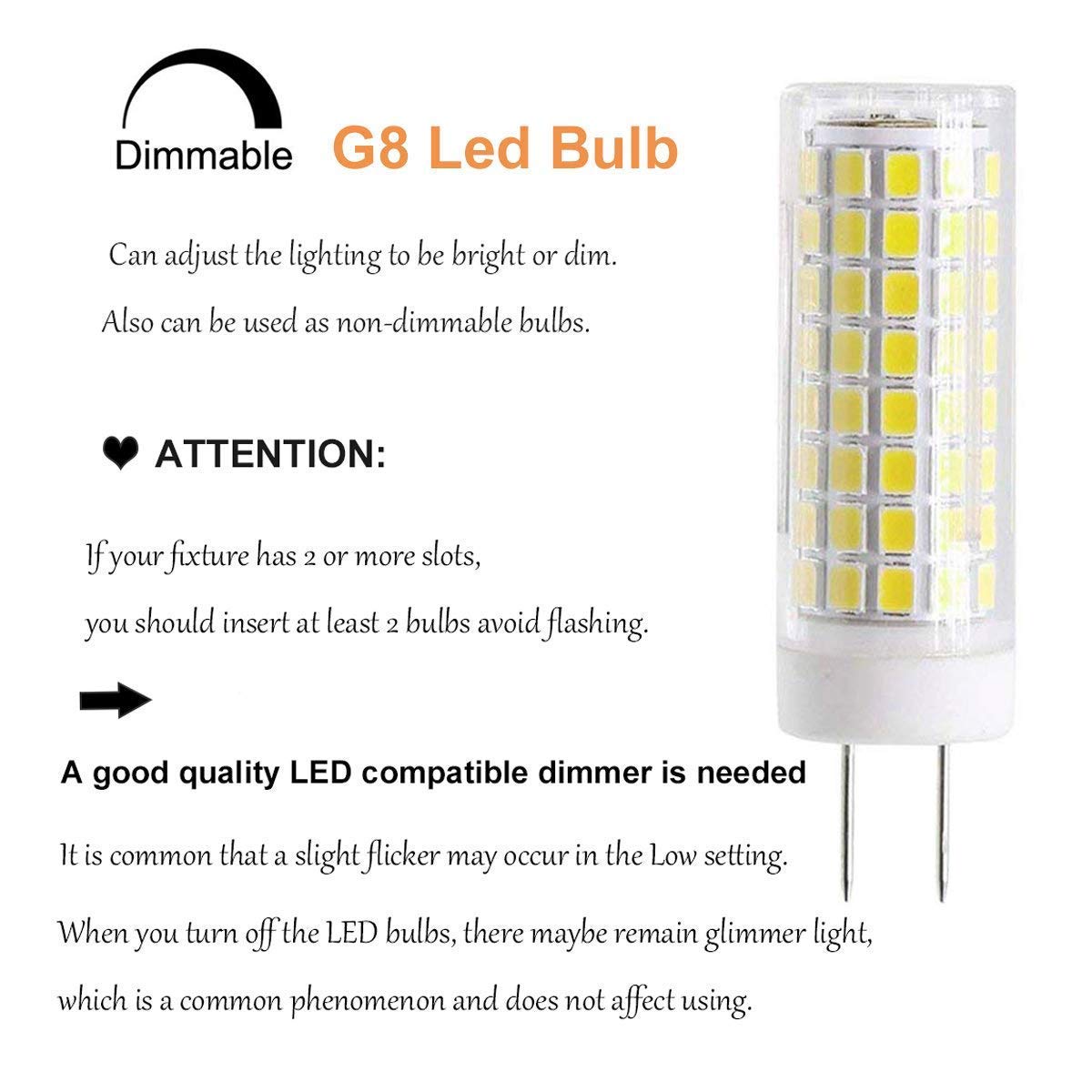 Snapklik.com : SYXKJ G8 Led Bulb, 7W G8 Led Lamps, 75W Halogen Bulb ...
