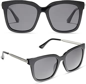 Amazon.com: DIFF Hailey oversized lightweight square sunglasses for ...