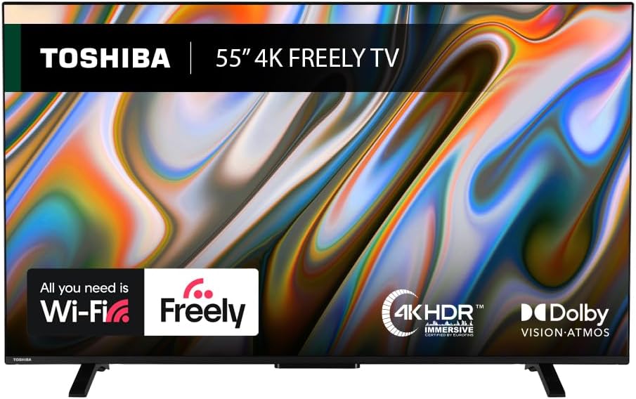 Toshiba 55”UV2F53DBU 4K Smart VIDAA TV, Ultra HD, HDR10, Freely ...