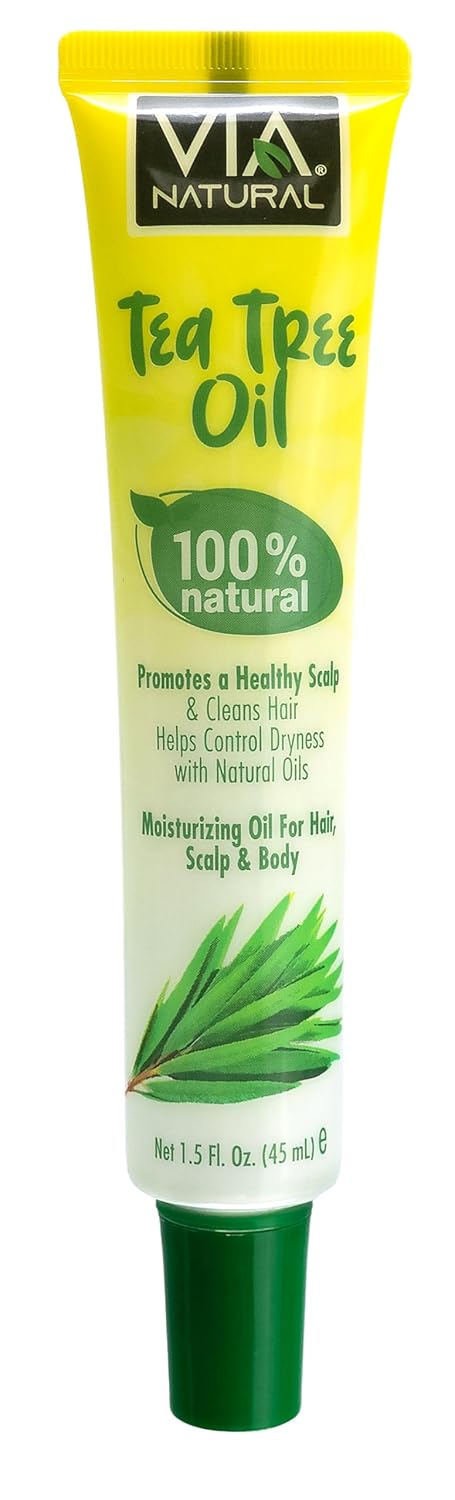 Amazon.com: Via Natural 100% Natural Tea Tree Oil 1.5 Fl Oz (Pack of 1 ...