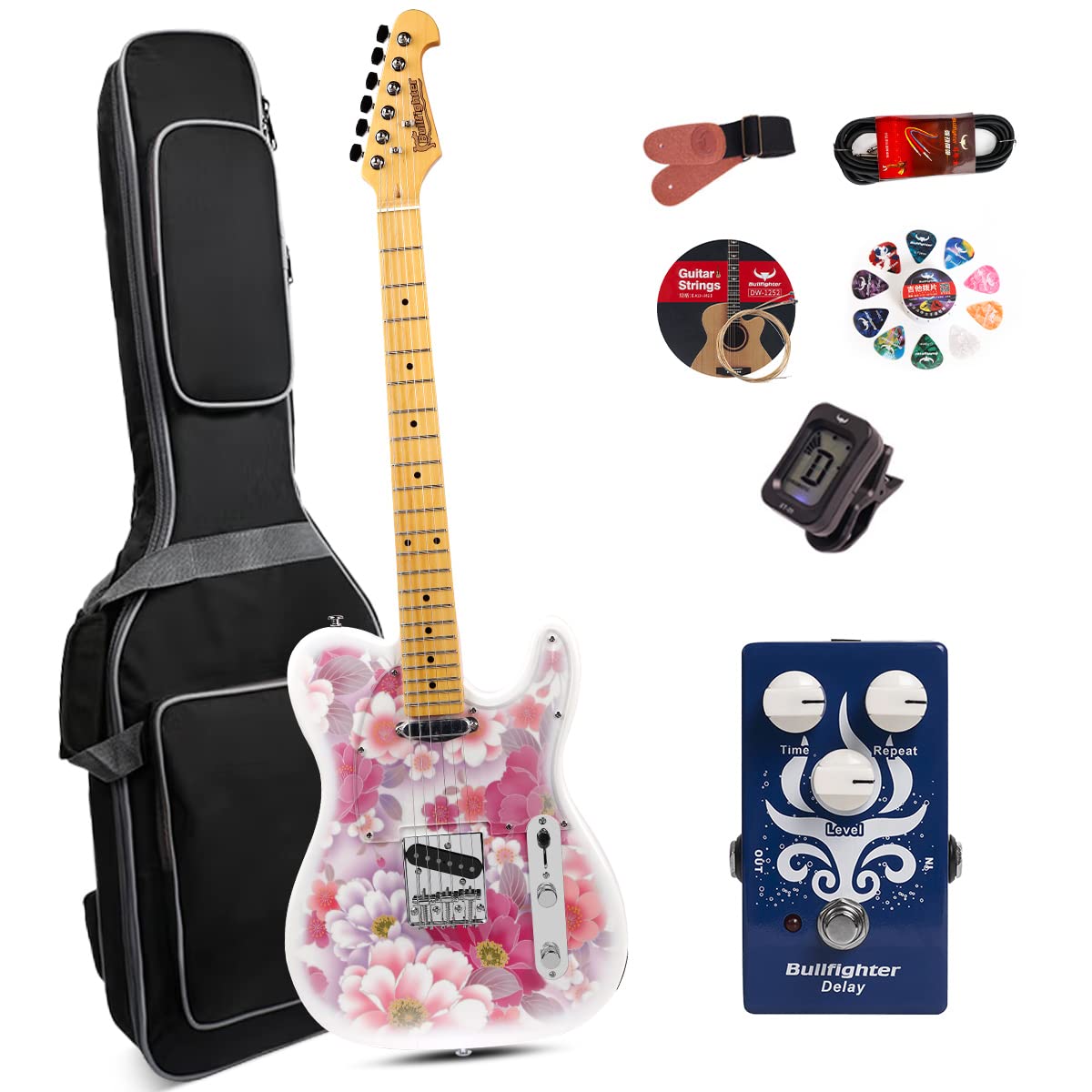 Pink And Black Guitar