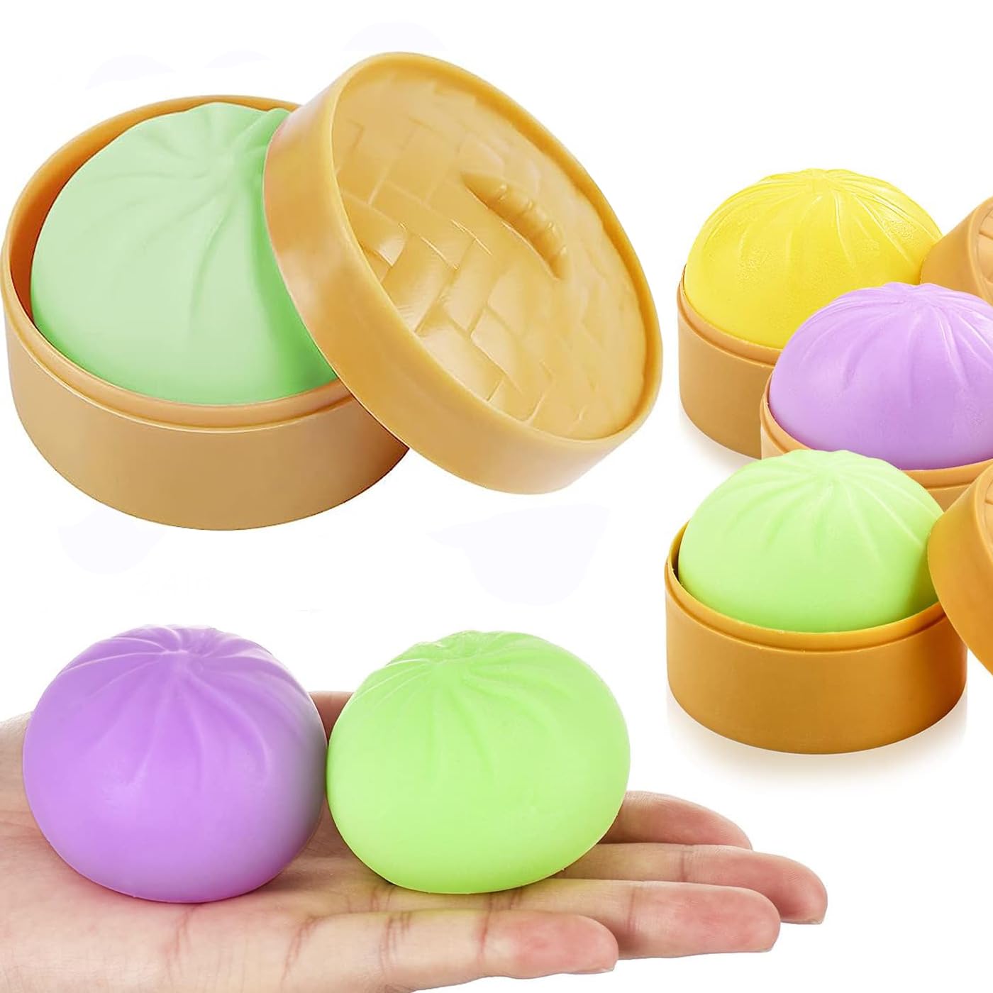 Pelo Colorful Dumpling Squishy Stress Balls Stress Relief Squeezing ...