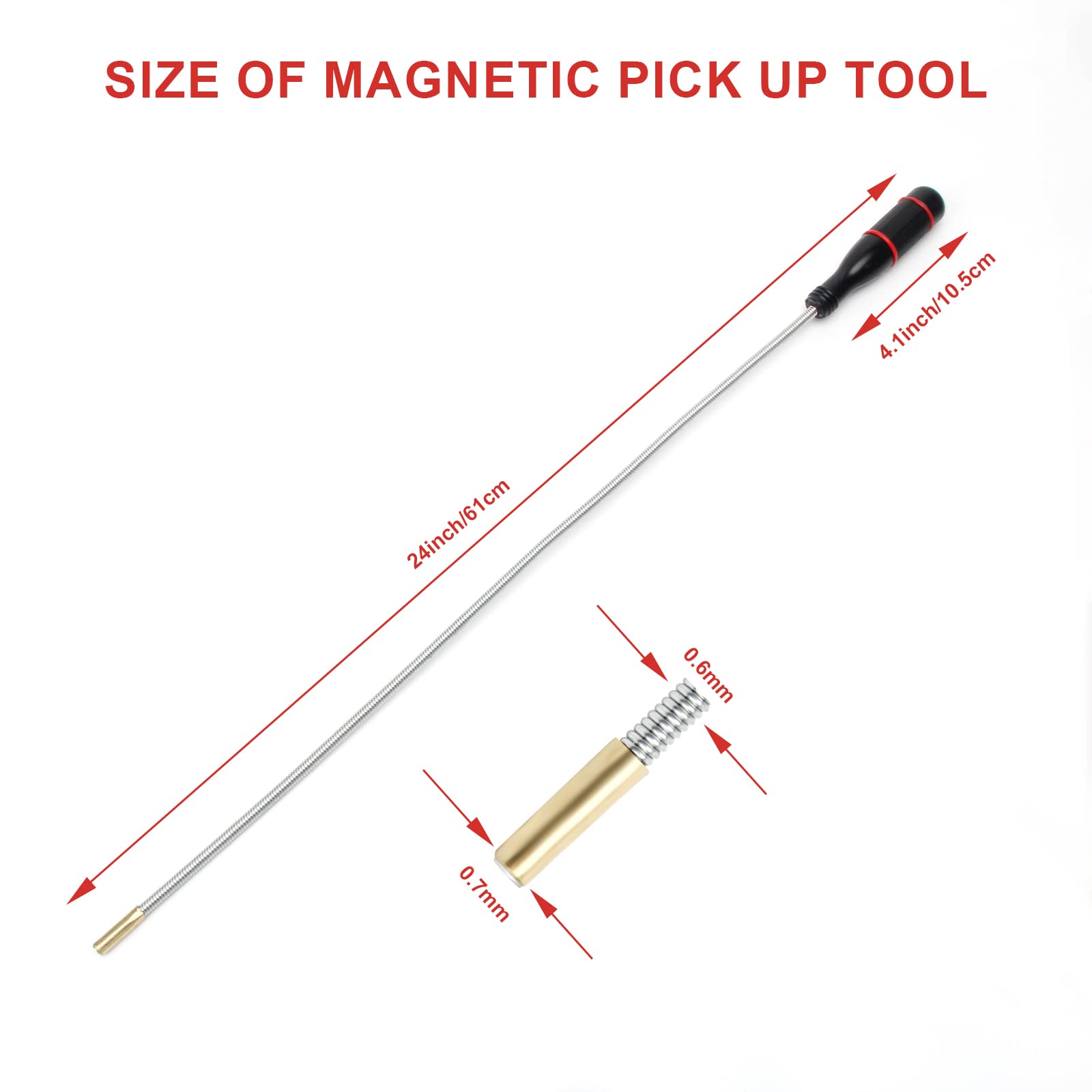 Snapklik.com : 2 Pack Magnetic Pick-Up Tools Bendable And Flexible ...