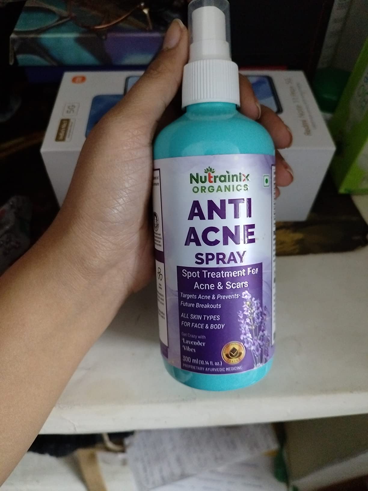 Nutrainix Organics Anti-Acne Spray with Lavender Vibes | Anti Acne ...