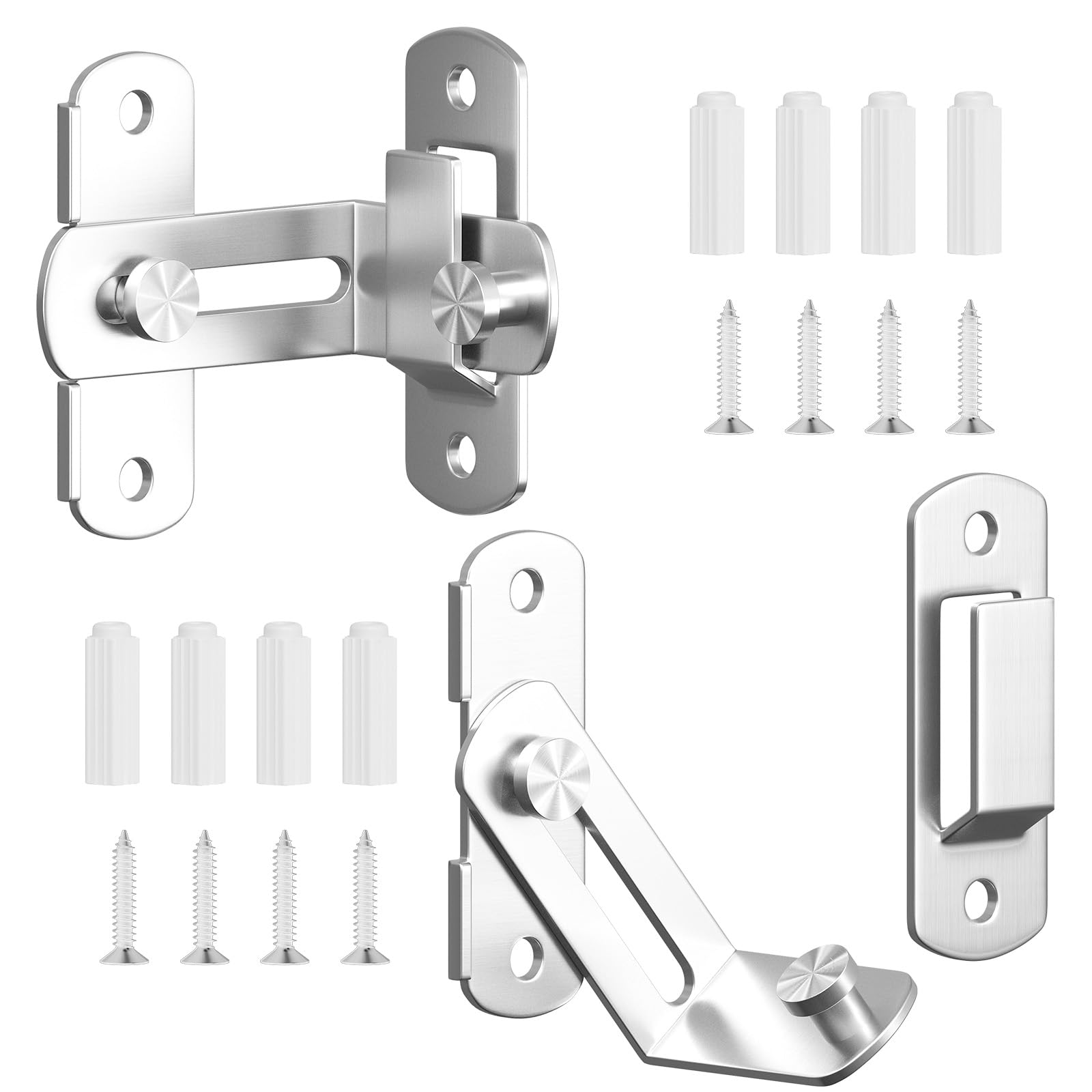Snapklik.com : SMARTSTANDARD Barn Door Lock, 90 Degree Barn Door Latch ...