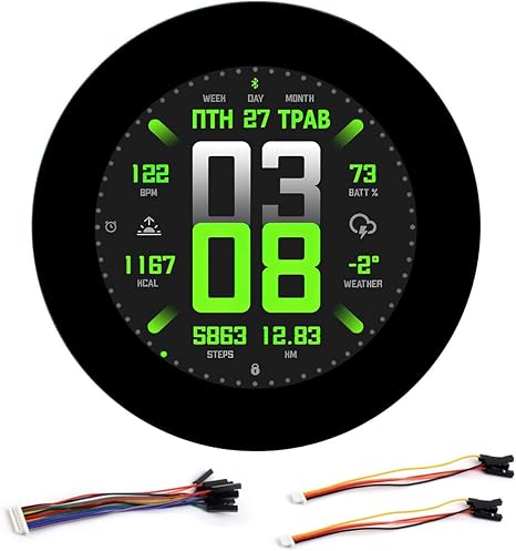 Amazon.com: Waveshare ESP32-S3 2.8inch Capacitive Touch Round Display Development Board, 480×480 ...