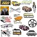 Amazon.com: Fast & Furious 50ct Vinyl Large Deluxe Stickers Variety ...