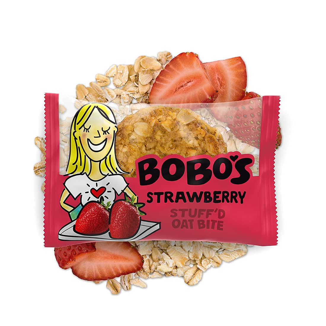 Bobo's Strawberry Stuff'd Oat Bites, 30 Pack (1.3 oz Each), Healthy ...