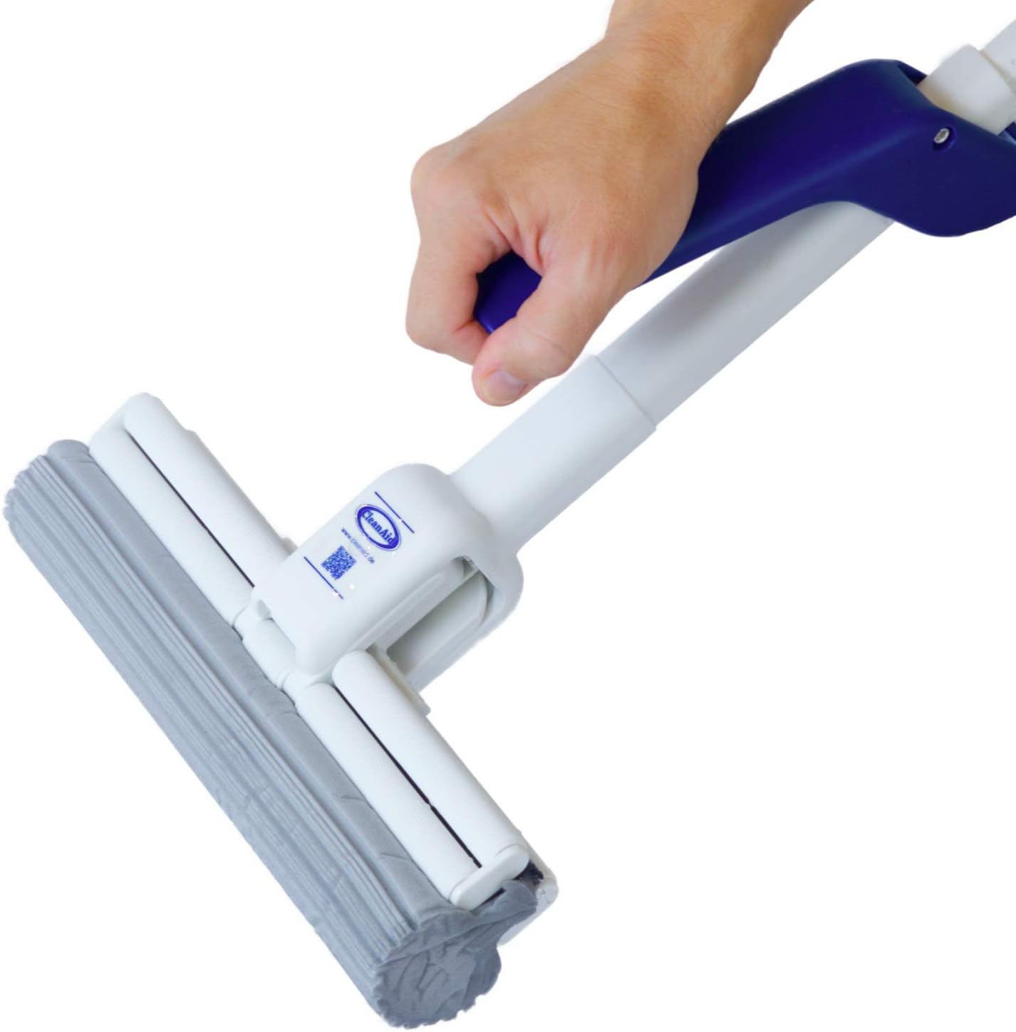 CleanAid OneTouch Easy Floor Mop - Floor Sponge Mop with Telescopic ...