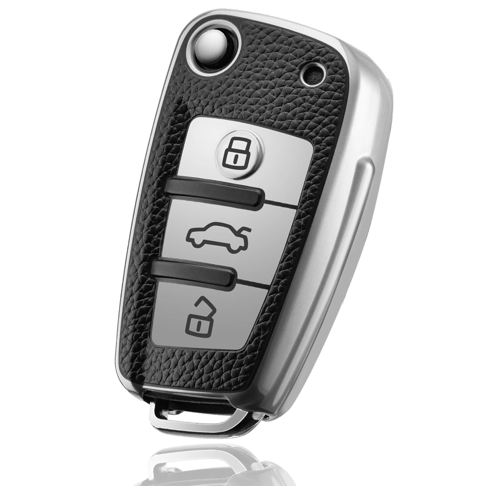 PANPHEN Car Key Cover Compatible with Audi A1 A3 A4 A6 Q3 Q5 Q7 S3 R8 ...