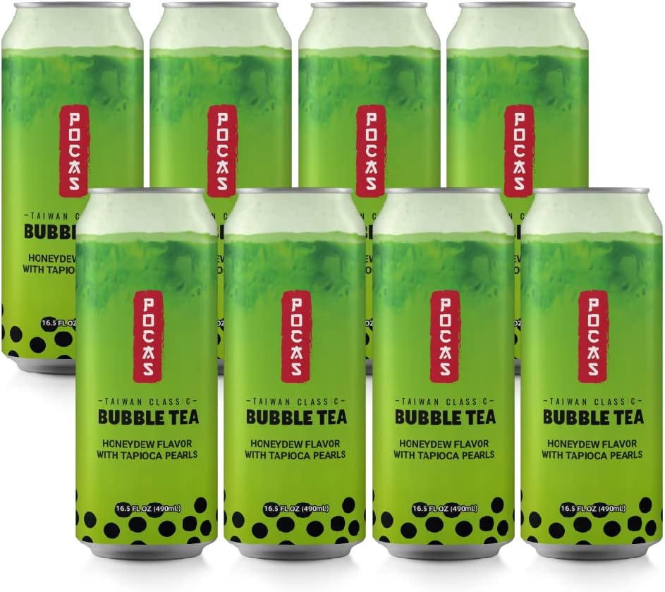 Amazon.com: Ocean Bomb Boba Tea Tapioca Pearls, Canned Bubble Popping ...