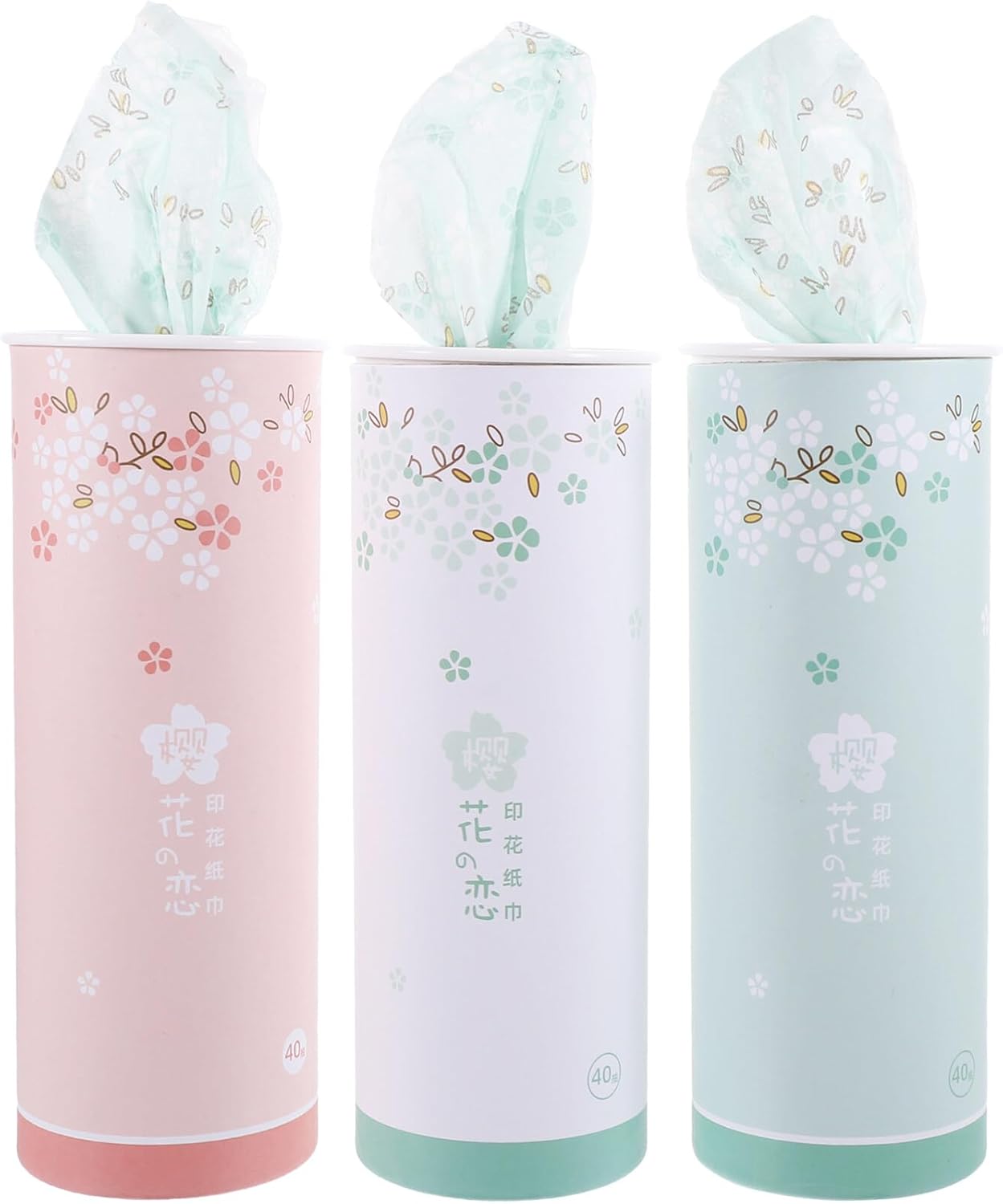 Cabilock 3pcs Car Tissues with Lotion Cylinder Car Tissue Holder Travel ...