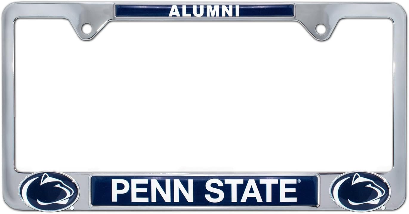 Amazon.com: Premium All Metal Alumni License Plate Frame w/Dual 3D ...