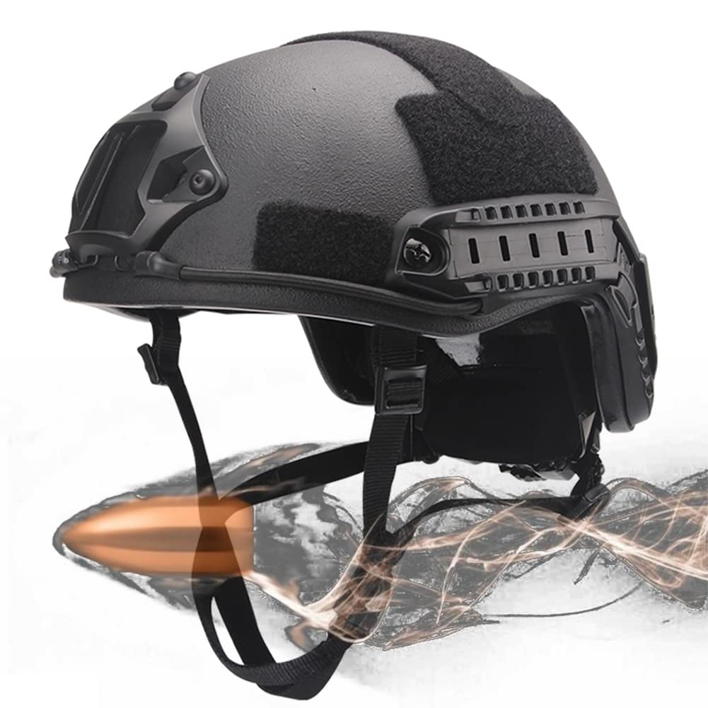 Buy 8Mm Aramid Fiber PE FAST Helmet Set, NIJ IIIA Bulletproof Ballistic ...