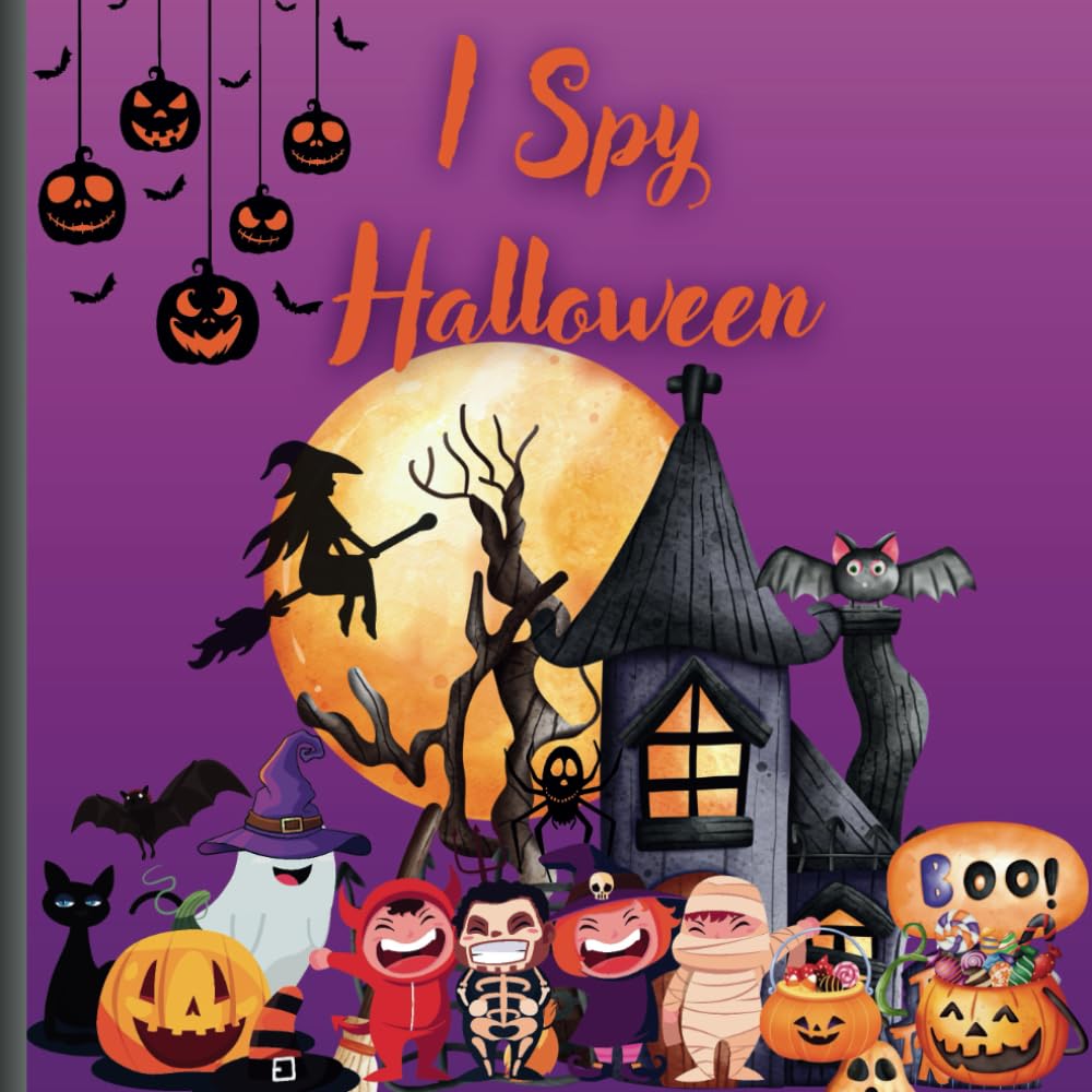 Amazon.com: I Spy Halloween: A Fun Guessing Game Activity Book with ...