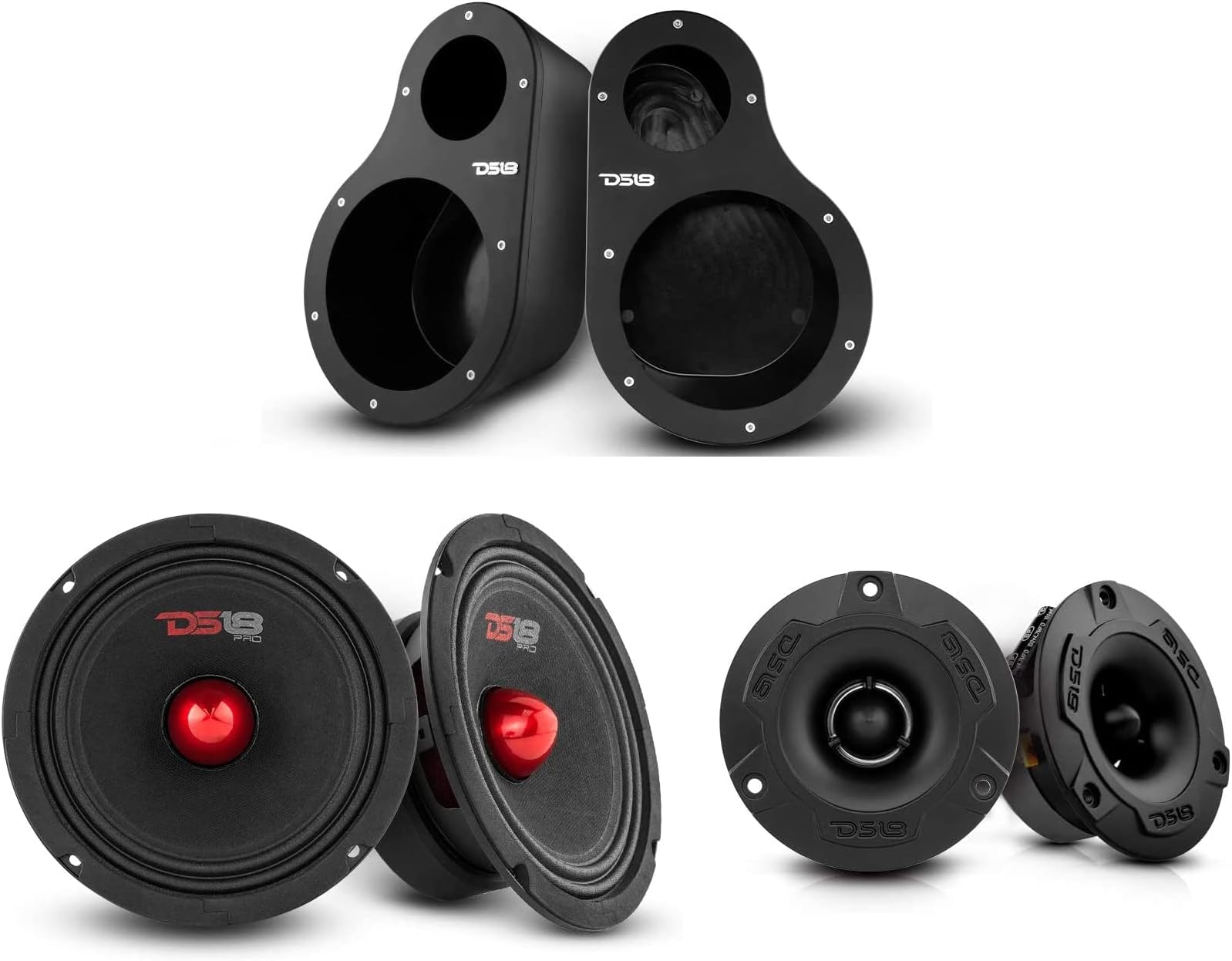 Amazon.com: DS18 EN6P Universal Speaker Pods Bundle - 1 Set Left ...