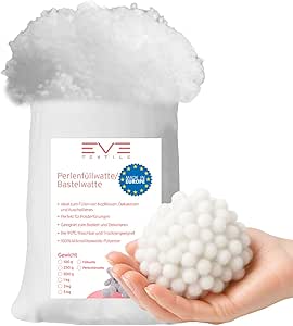EVE Textile® Premium Fibre Ball Filling Wadding / Bead Filling Material ...