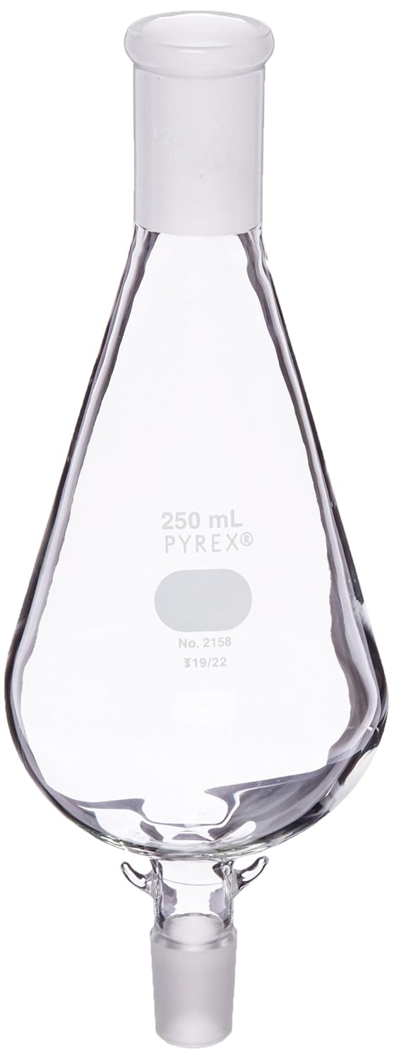 Amazon.com: Corning Pyrex Kuderna-Danish Concentrator Flask Only, 250ml ...