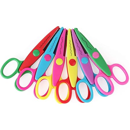UCEC 6 Pieces Colorful Decorative Paper Edge Scissor Set, Great for ...