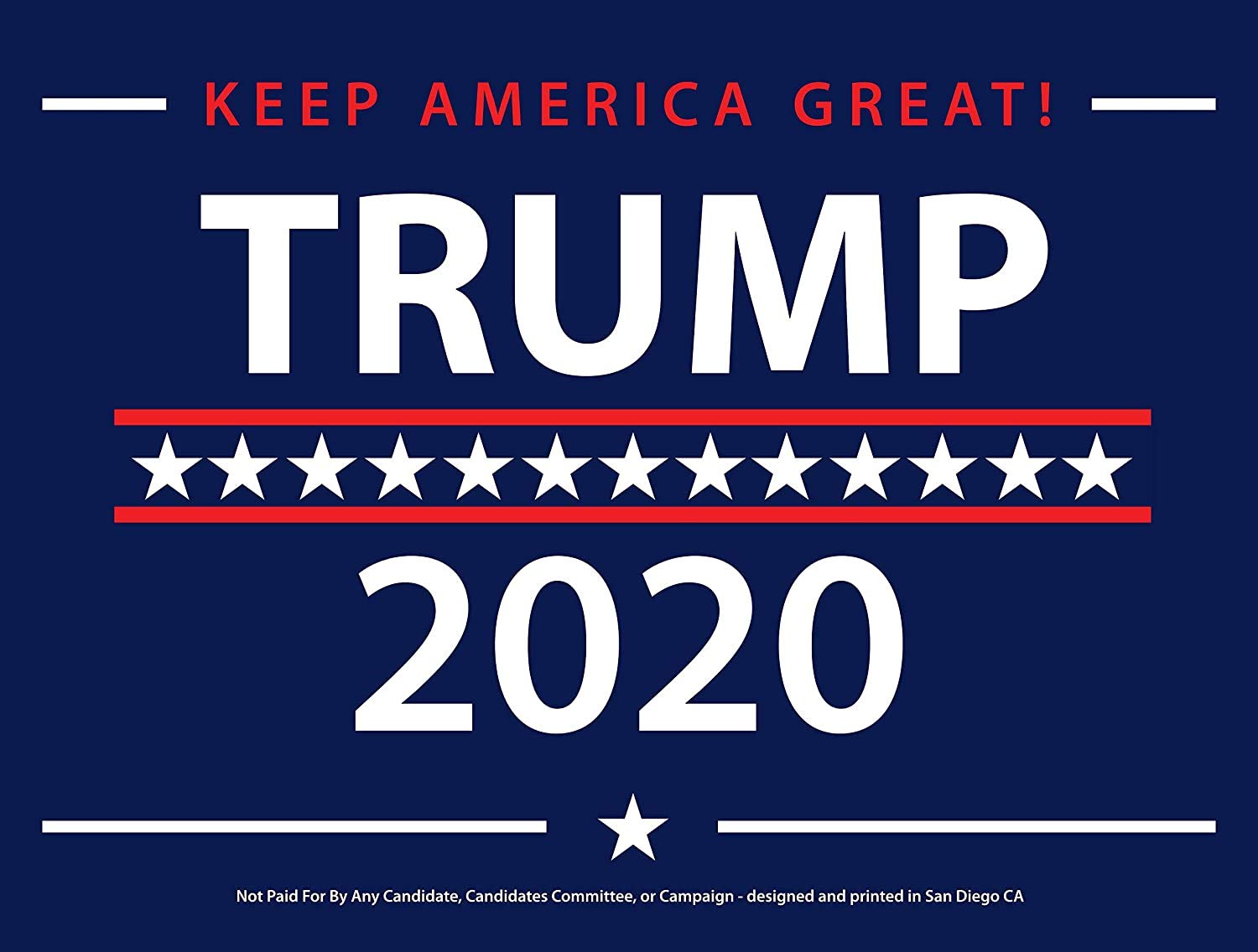 Snapklik.com : AUBNICO Vista Flipper Donald Trump 2020 Yard Sign Lawn ...
