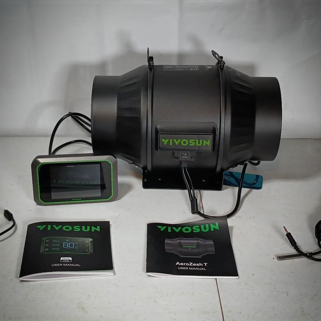 $20/mo - Finance VIVOSUN AeroZesh T4 Inline Duct Fan, Quiet 4" 210 CFM ...