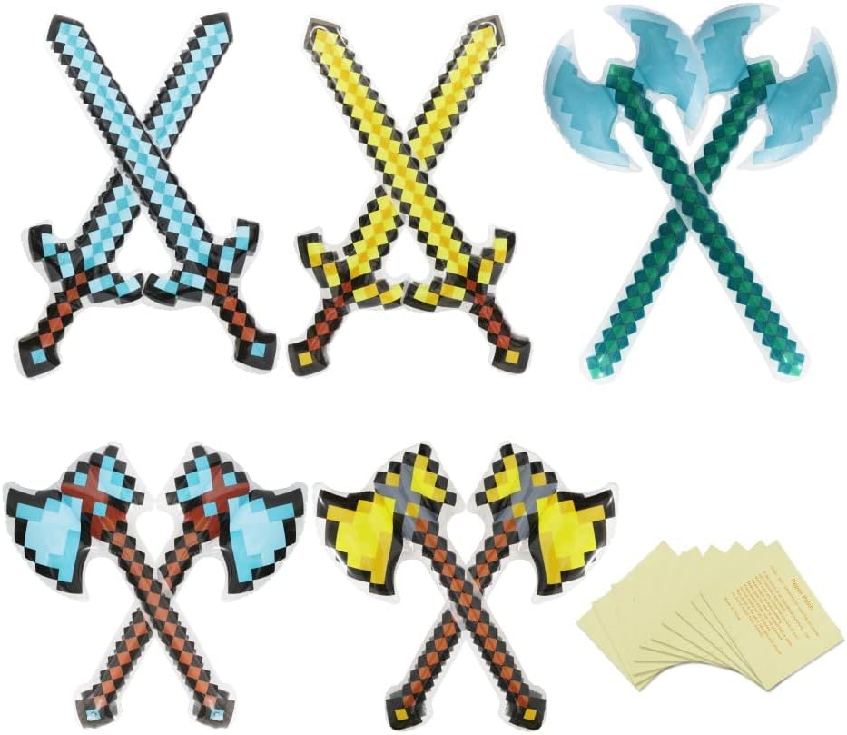 Amazon.com: Inflatable Weapons large size Blow up Sword Axe Pickaxe ...