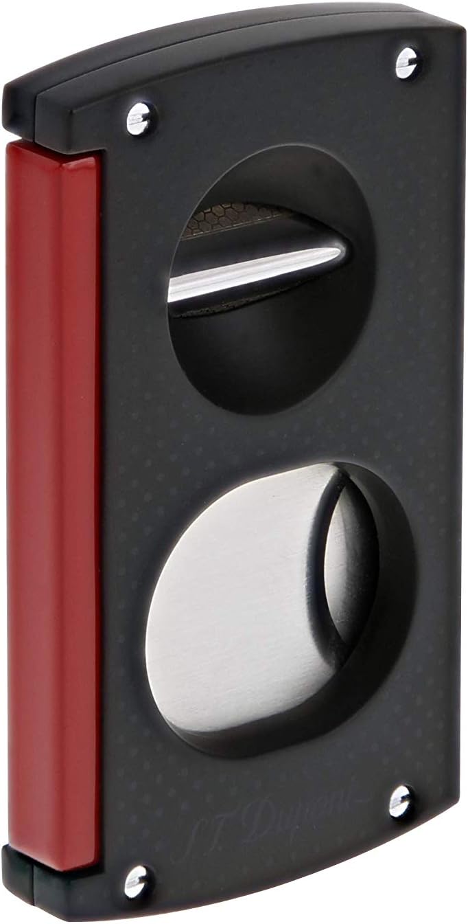 Amazon.com: S.T. Dupont Double Blade Cigar Cutter (Black & Red ...