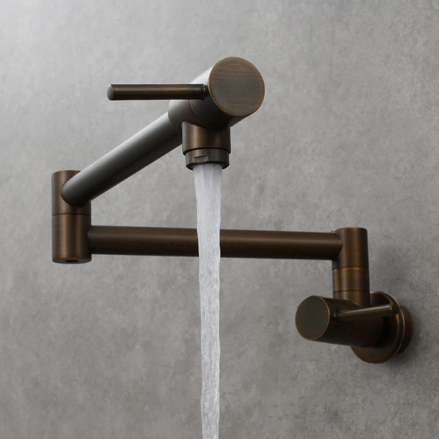 Faucet, Pot Filler Faucet, Copper Rotating Folding Kitchen Faucet, into ...