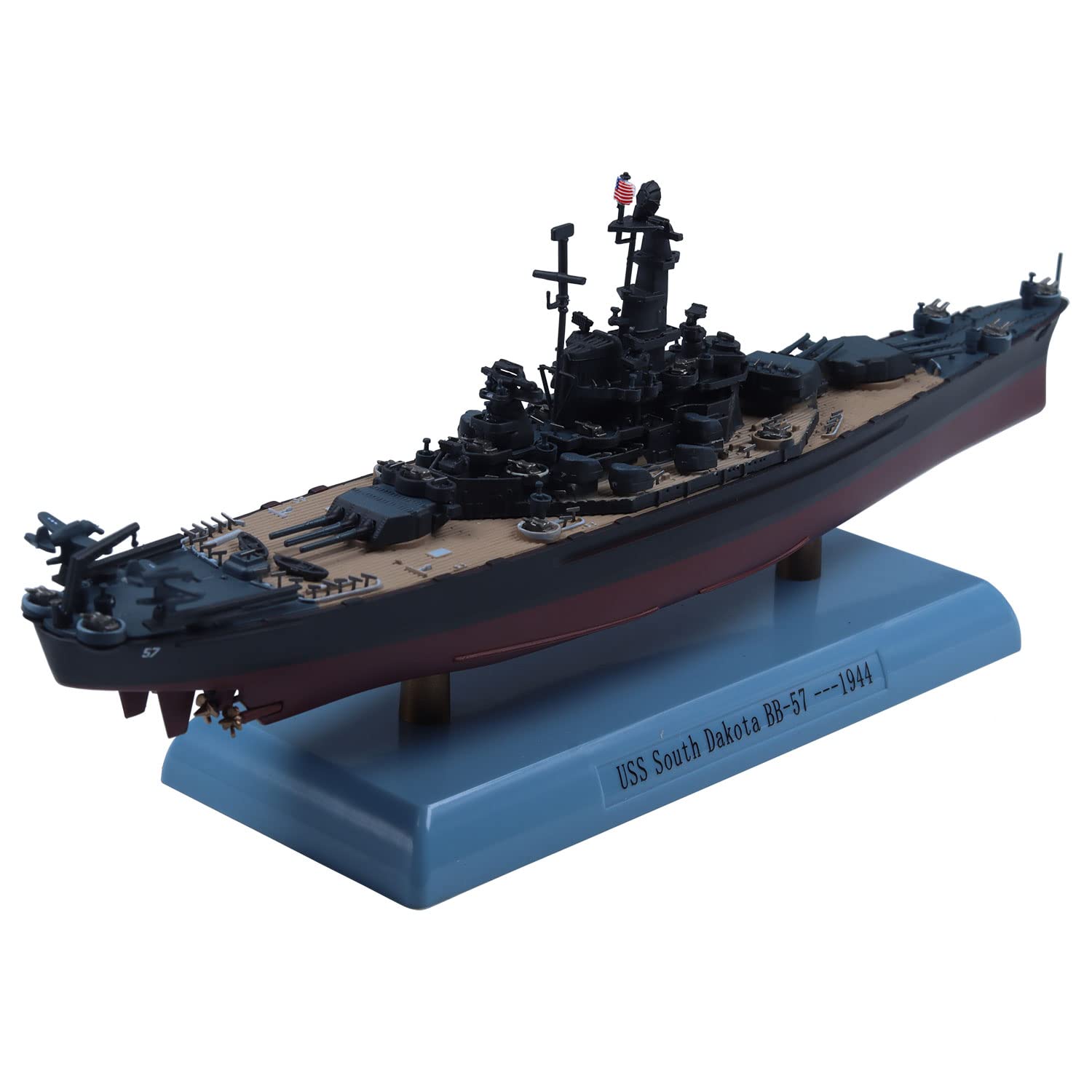 Pre-built Display Model FLOZ USS South Dakota Battleship 1944 1/1000 ...