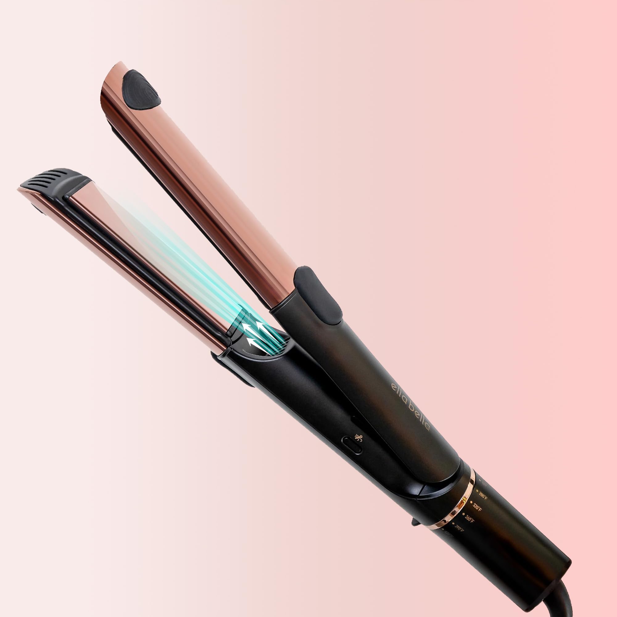 Amazon.com : ELLA BELLA® Hair Straightener and Air Curler 2 in 1 ...