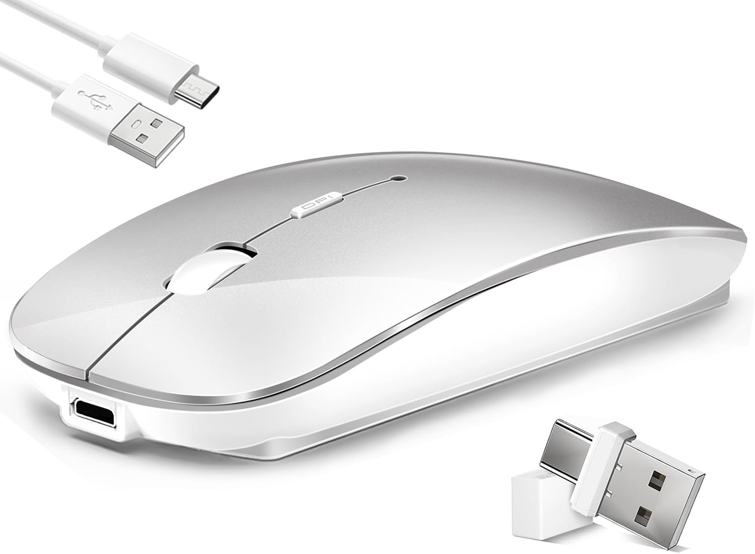 LEAPEST Kabellose Maus für Laptop, Bluetooth-Maus mit DREI Modi ...