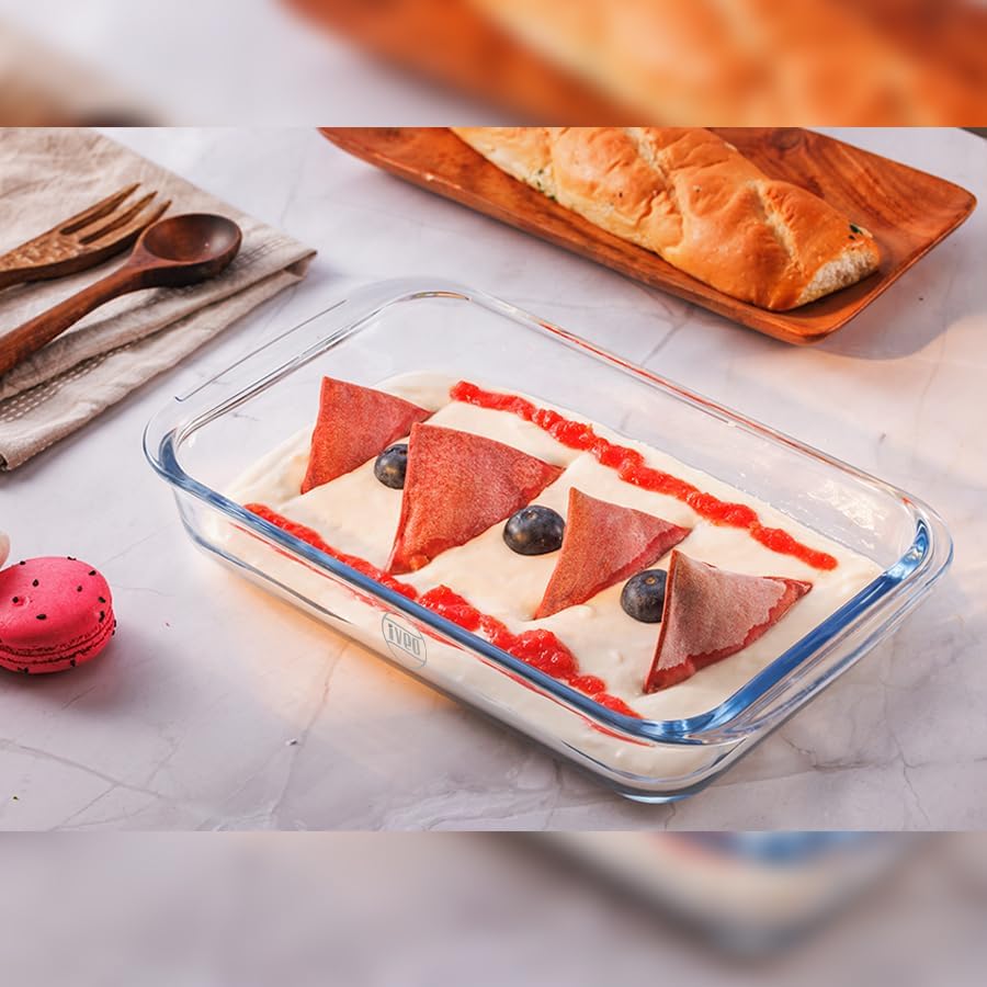 Buy Iveo Borosilicate Glass Baking Tray By Iveo, Bake Mate | Microwave ...