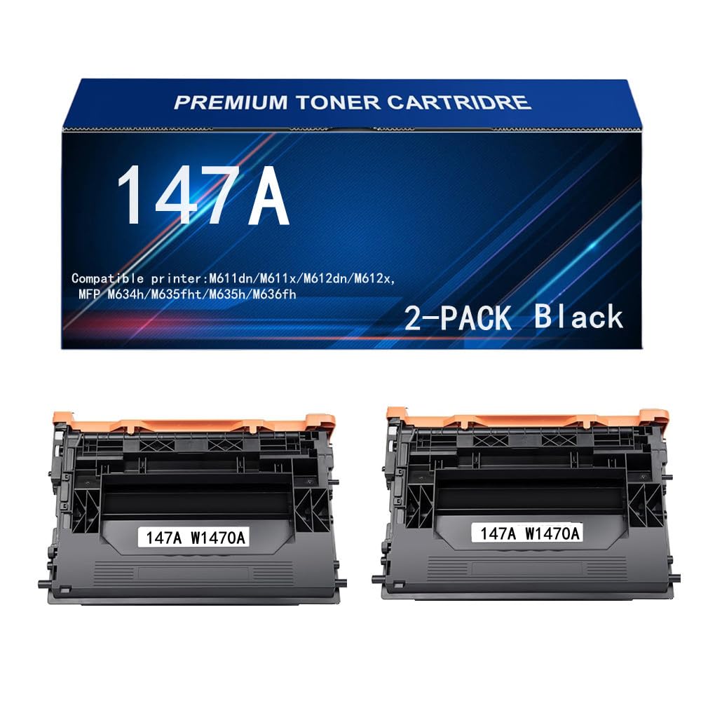 Amazon.com: 147A Black High-Yield Toner Cartridge Replacement for HP ...