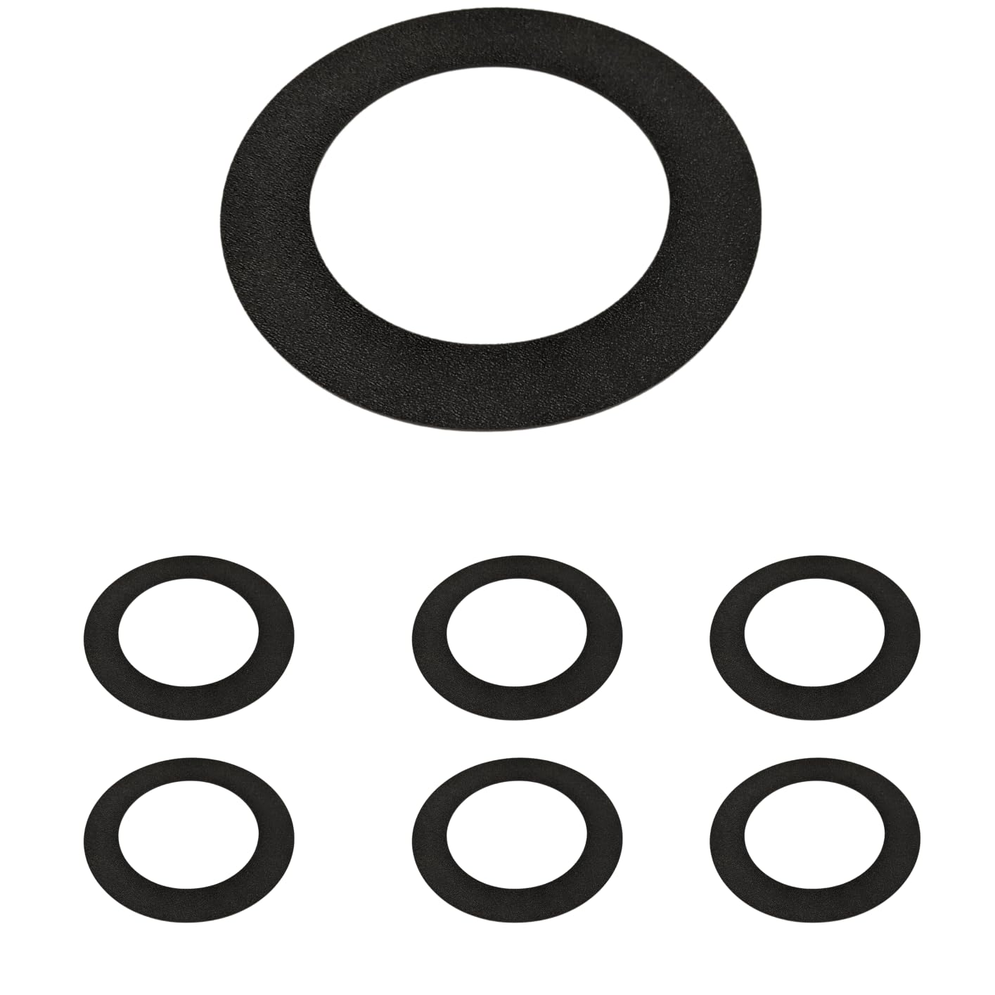 6 Pack Black Goof Trim Ring for 4" Inch Recess Can Light, 6" Inch ...