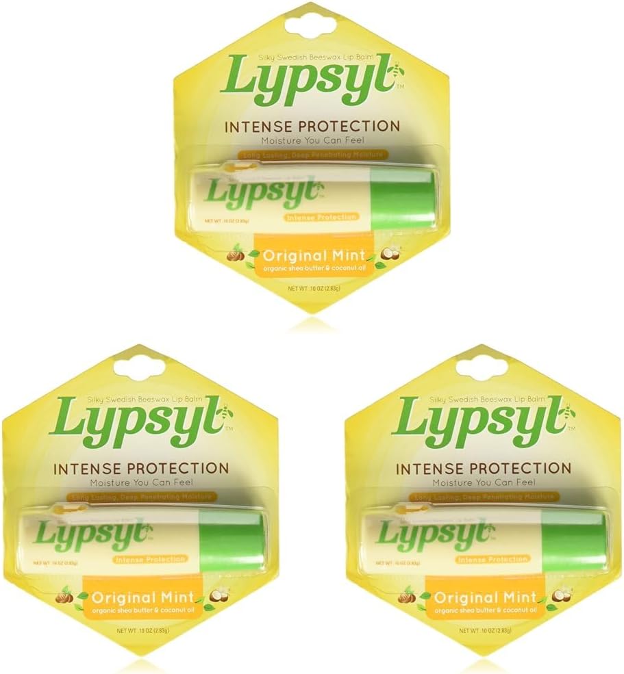Amazon.com: Lypsyl Intense Protection Original Mint, Lip Balm 0.10 oz ...