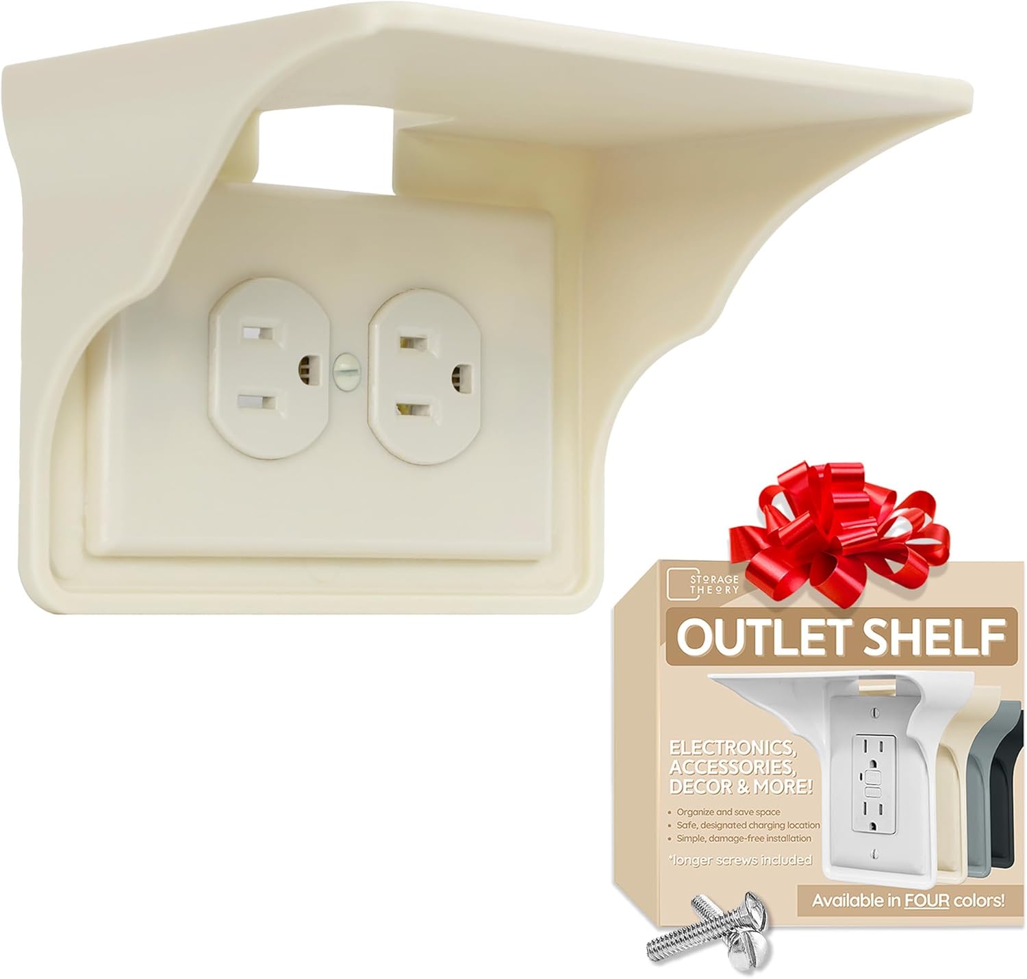 Amazon.com: Storage Theory Power Perch - Wall Outlet Shelf Transforms ...