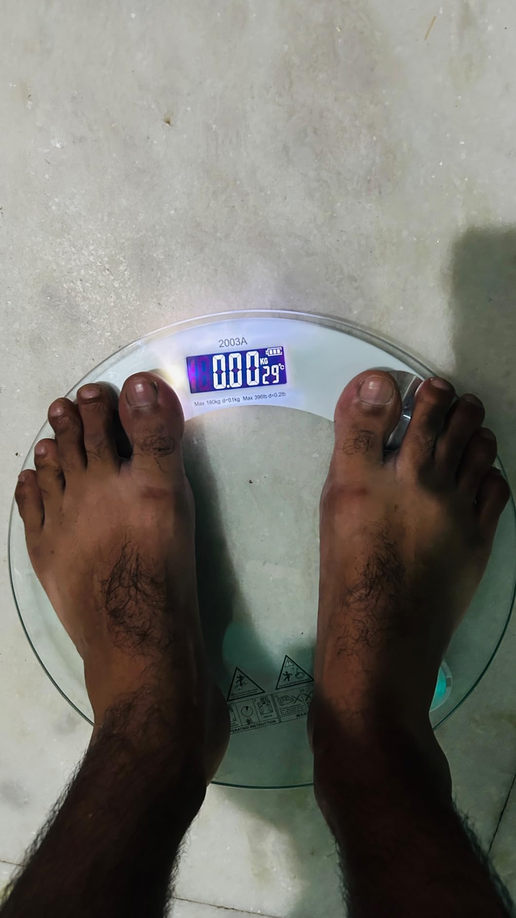 ACU-CHECK Digital Weight Machine For Body Weight, 180kg Capacity ...