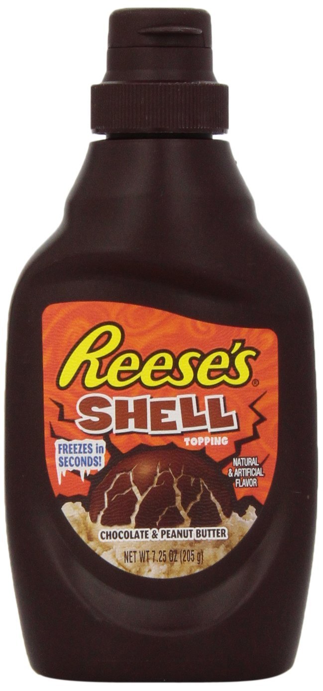 Amazon.com : Reese's Shell Topping, Chocolate and Peanut Butter, 7.25 ...