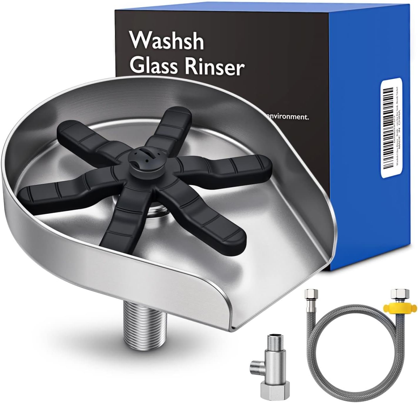 Amazon.com: YBB Portable Pitcher Rinser Table Bar Glass Rinser 304 ...