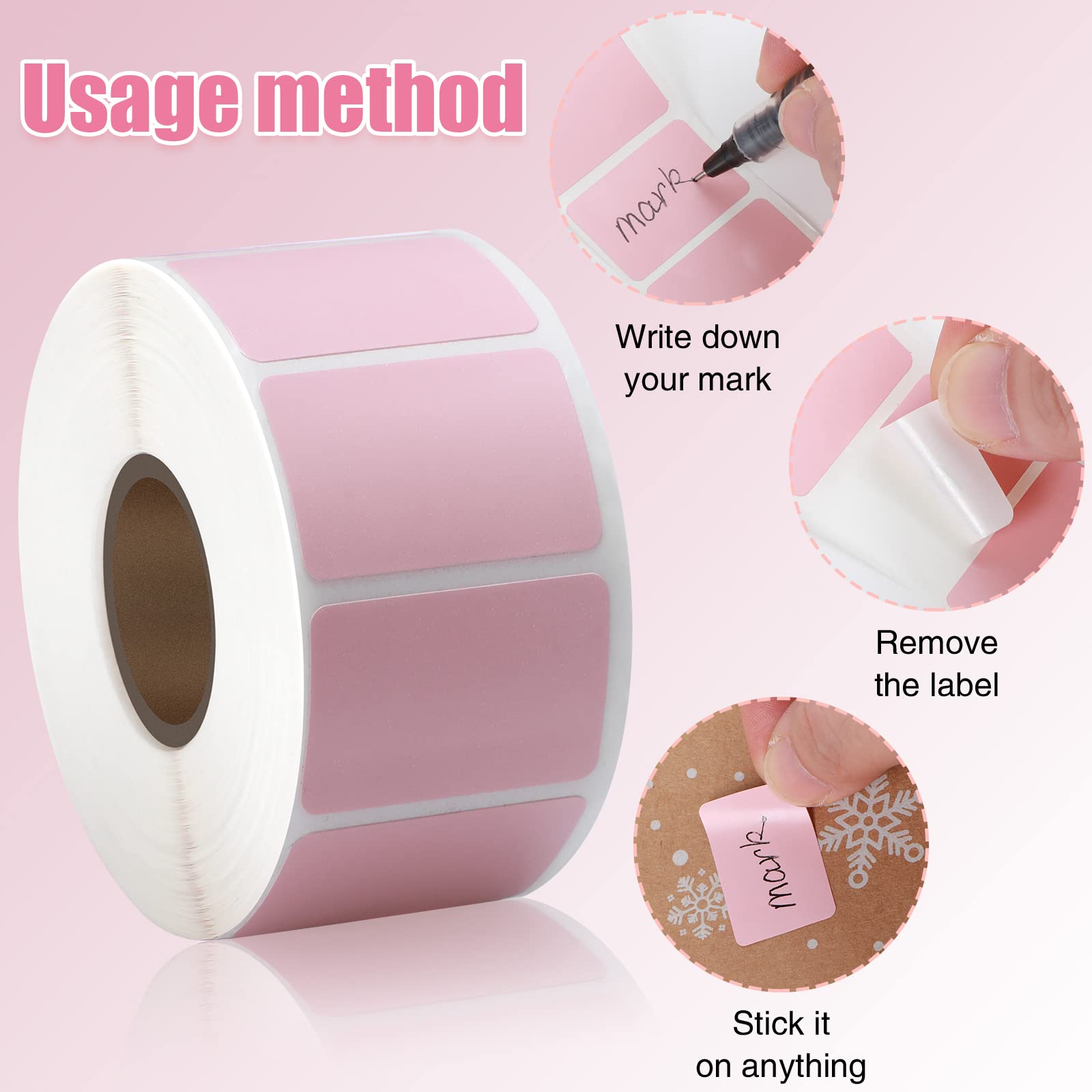 Buy 3 Rolls Thermal Labels Thermal Printer Sticker 0.8 inch-1.2inch ...