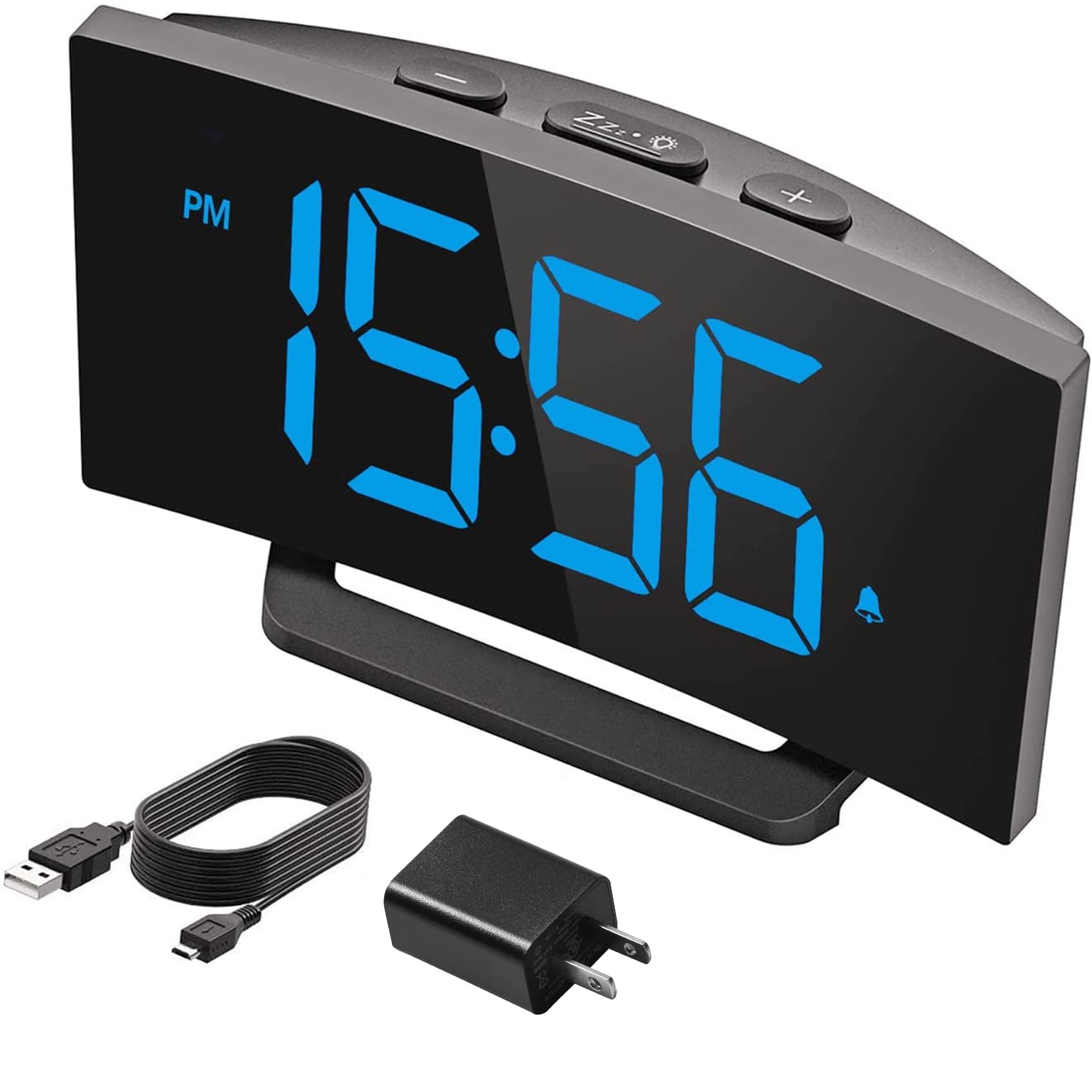 Digital Alarm Clock On Nightstand