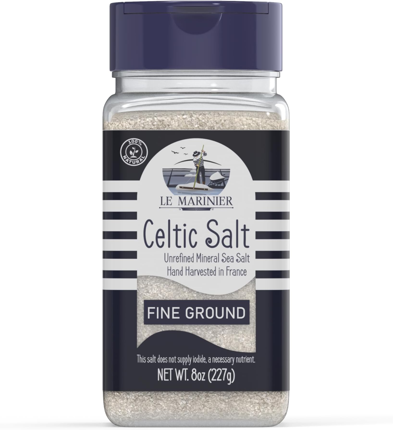 Amazon.com : Le Marinier French Sea Salt Fine Ground, 8oz. Mineral Rich ...
