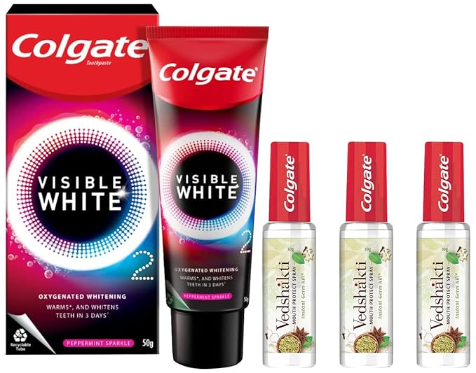 Buy Colgate Vedshakti Mouth Protect Spray, 30ml (10ml* 3) & Colgate ...