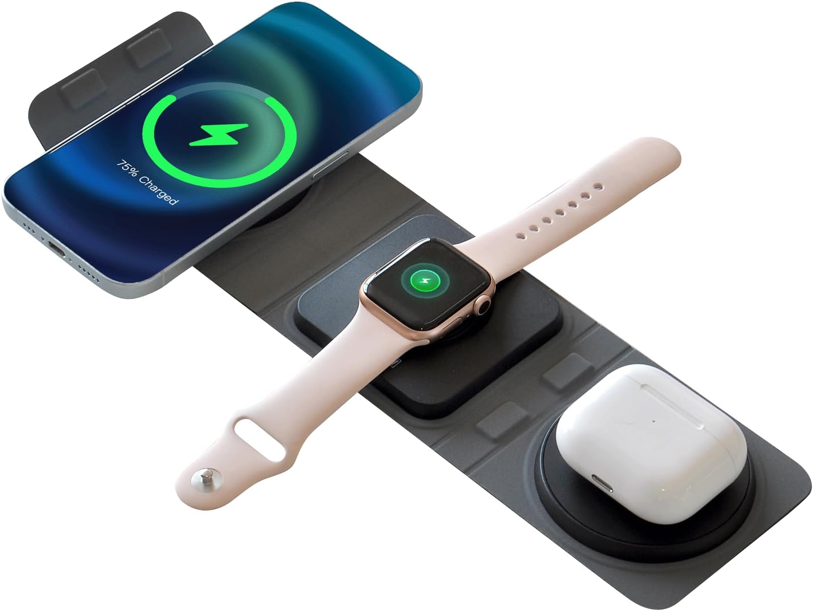 Amazon.com: Upgraded 3 in 1 Wireless Charger, Nano Magnetic Charging ...