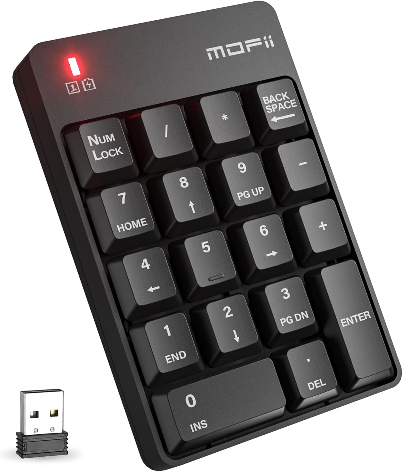 Amazon.com: MOFII Wireless Number Pad - 2.4G Numeric Keypad Silent 19 ...