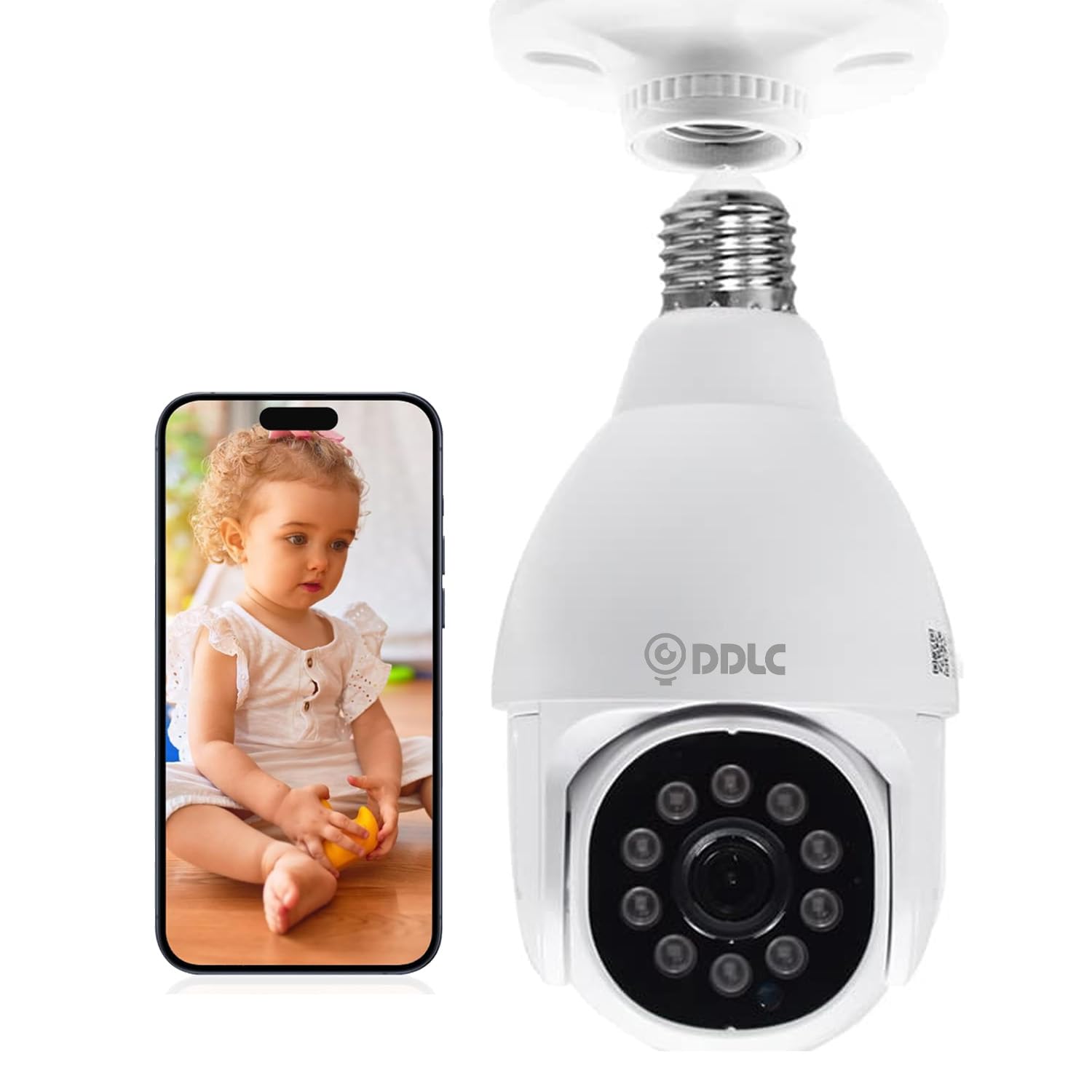 Buy DDLC Wi-Fi Wireless Bulb Shape Outdoor Indoor Weatherproof 360 ...