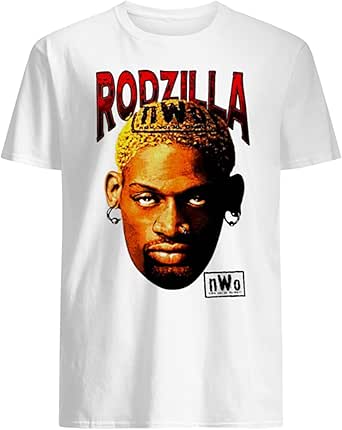 Amazon.com: Dennis Rodman Rodzilla Retro Wrestling T-Shirt : Clothing ...