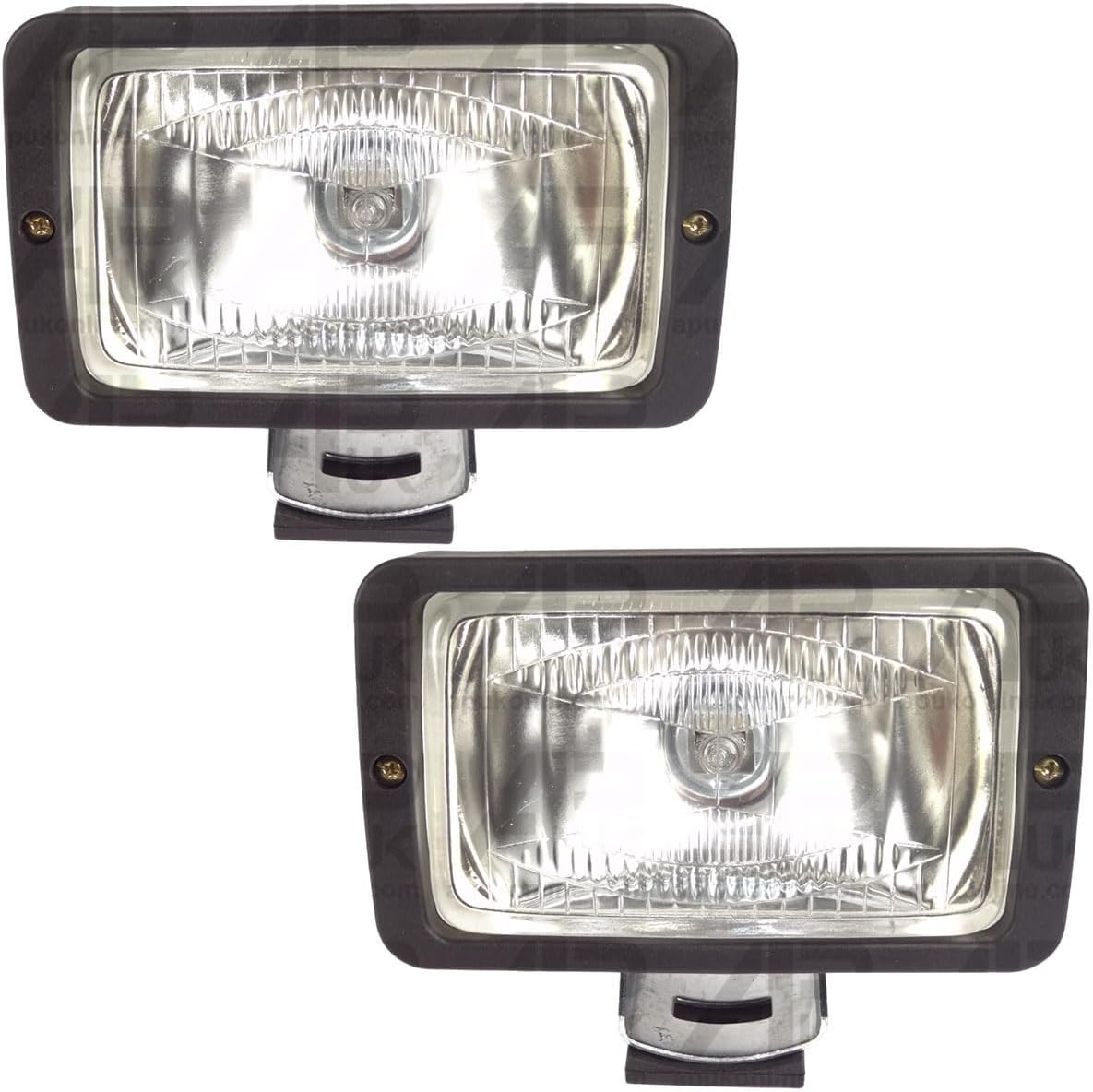 APUK 2x 12V Rectangular Halogen Car 4x4 Van Rally Driving Spot Lamps ...
