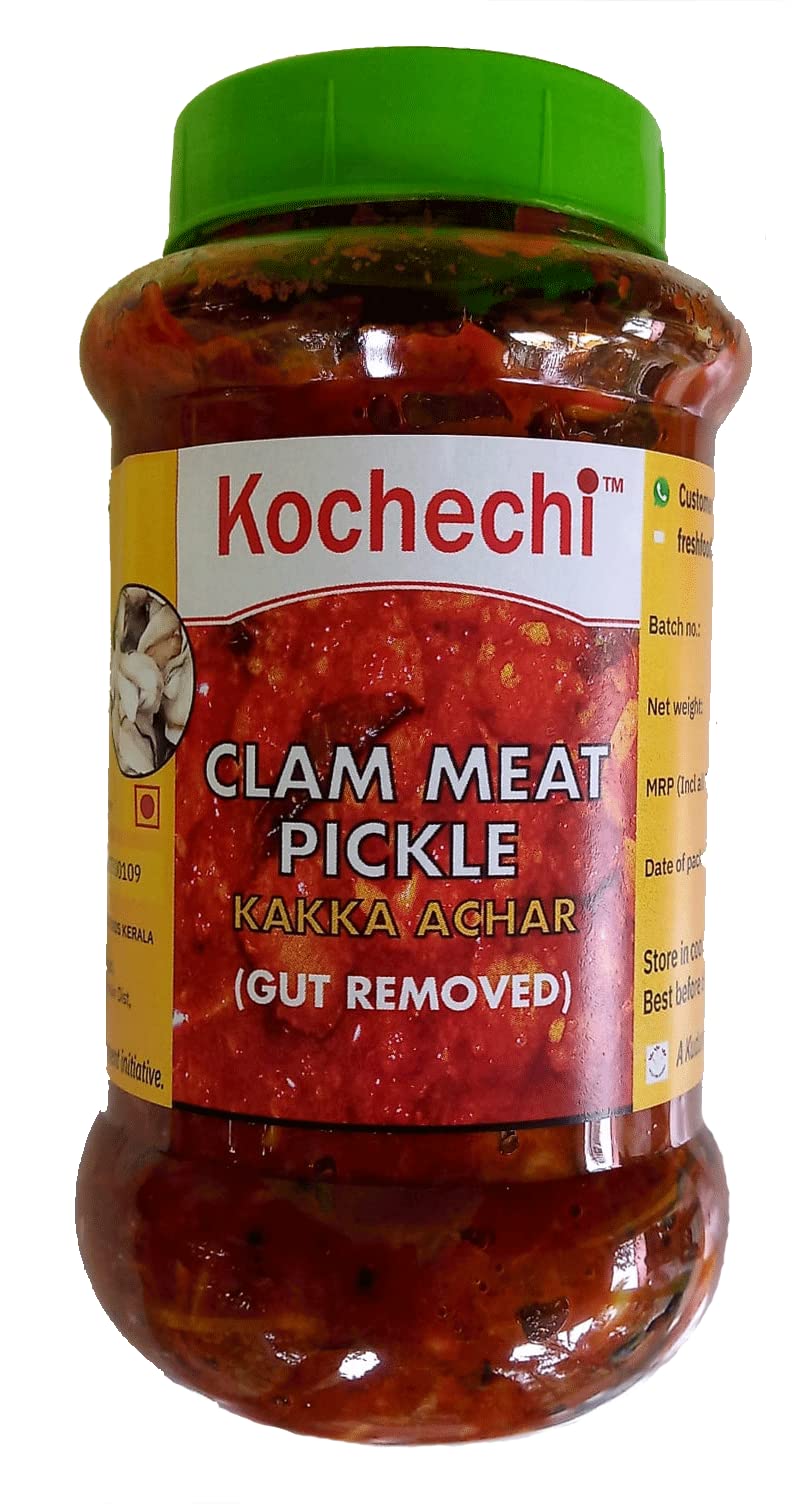 Buy Kochechi Homemade Clam Meat Pickle 500g Gut Removed Home Made ...